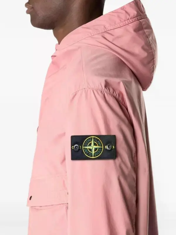 Stone Island 4100052 Light Compact Touch Poly-tc Hooded Jacket