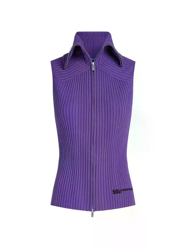 Karl Lagerfeld Zip Knit Vest