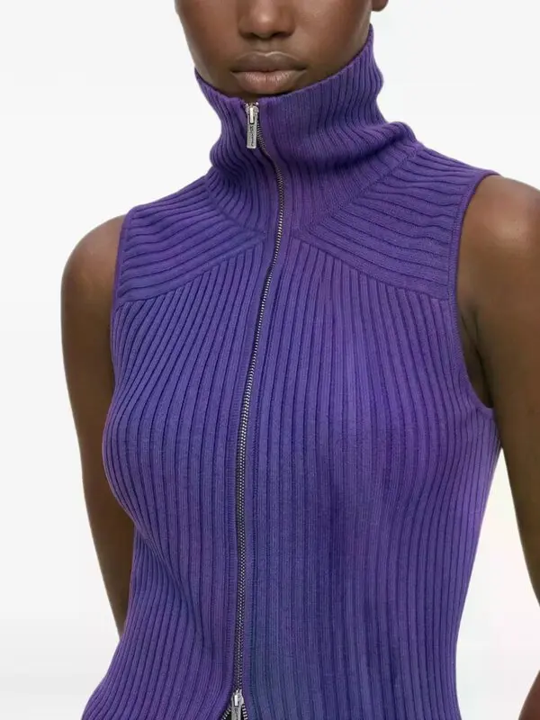 Karl Lagerfeld Zip Knit Vest