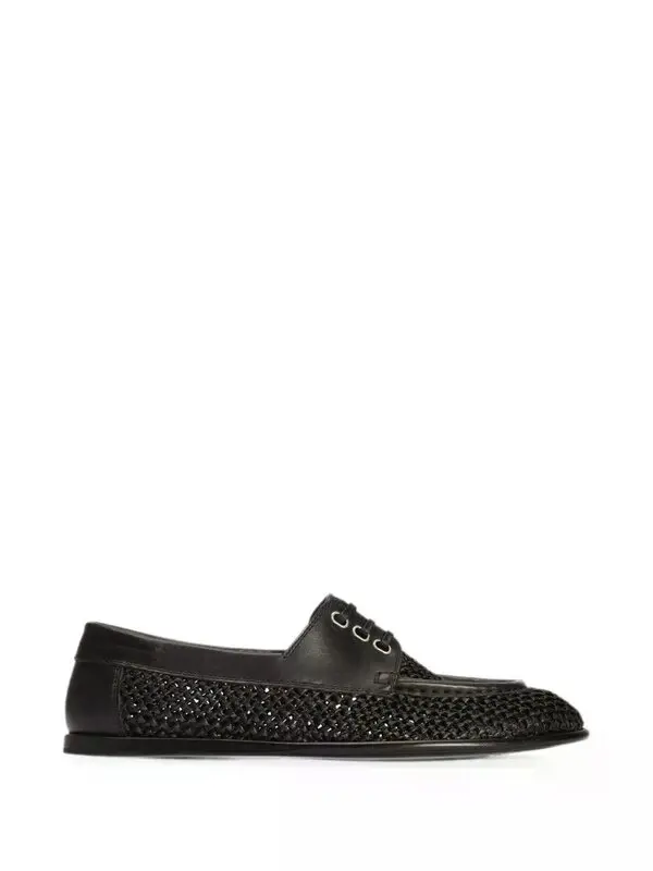 Dolce & Gabbana Derby Shoes In Raffia