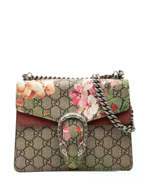 Gucci 2016-2026 Small Gg Supreme Blooms Dionysus Crossbody Bag - Neutrals
