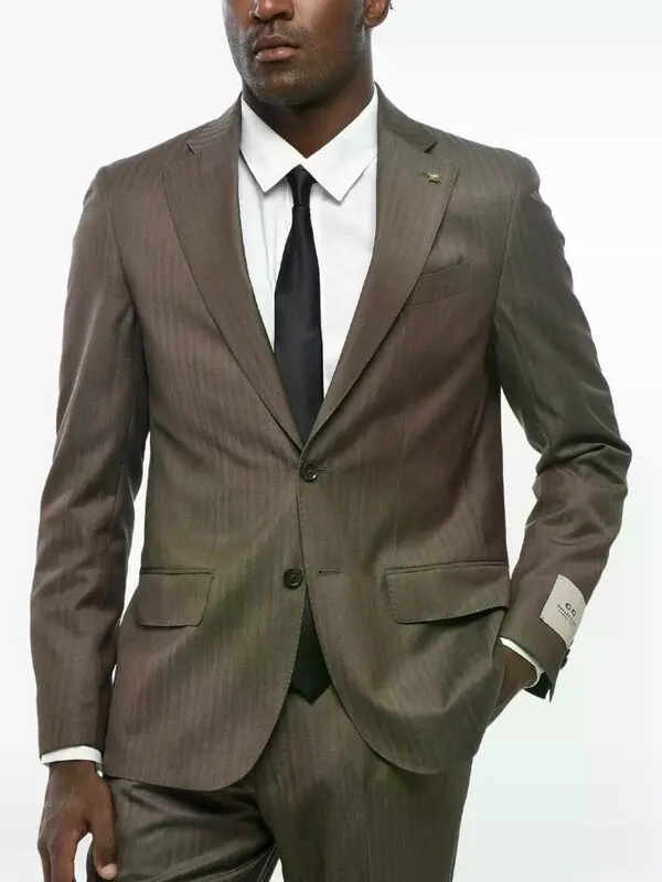 Corneliani Virgin Wool Jacquard Suit
