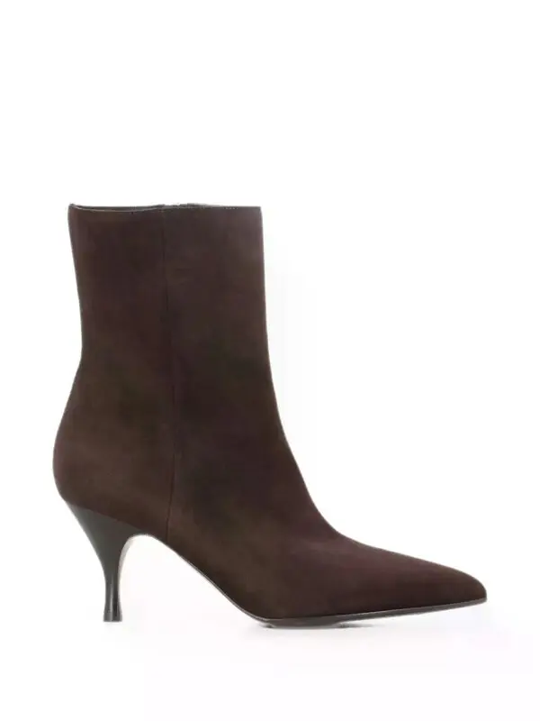 SERGIO LEVANTESI Pointed-toe Suede Ankle Boots