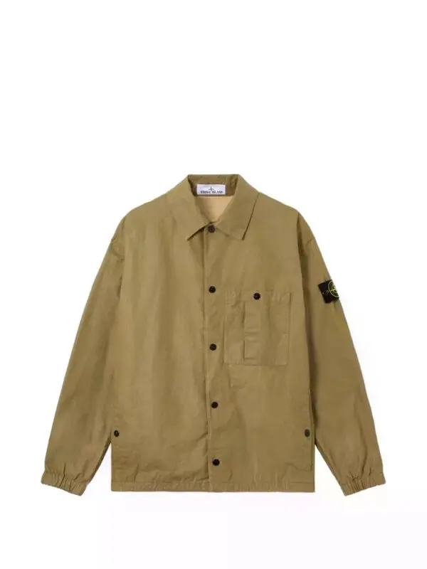 Stone Island 1200018 Double-coated Cotton Ripstop Overshirt
