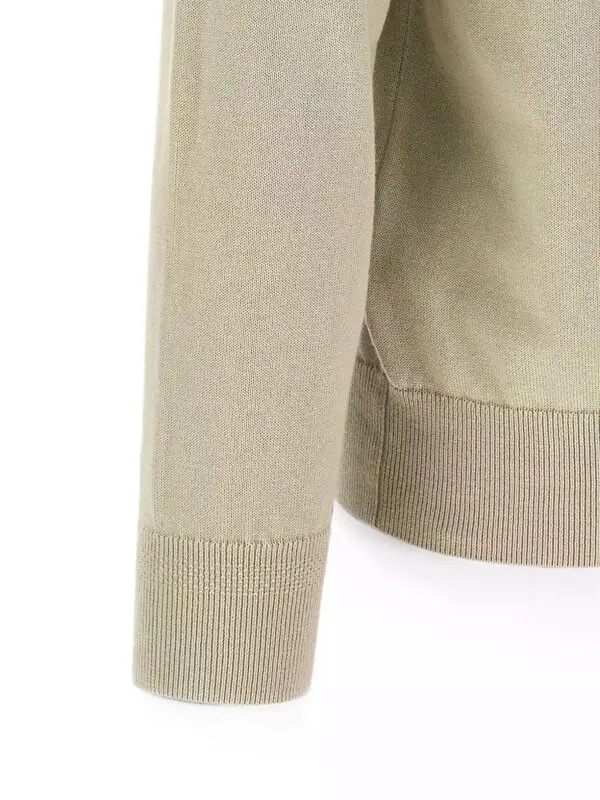BOSS Logo-patch Zip-up Cardigan
