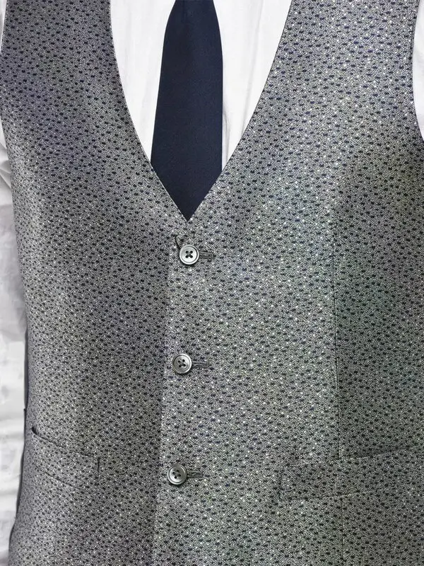 Corneliani Patterned Silk Jacket - Grey