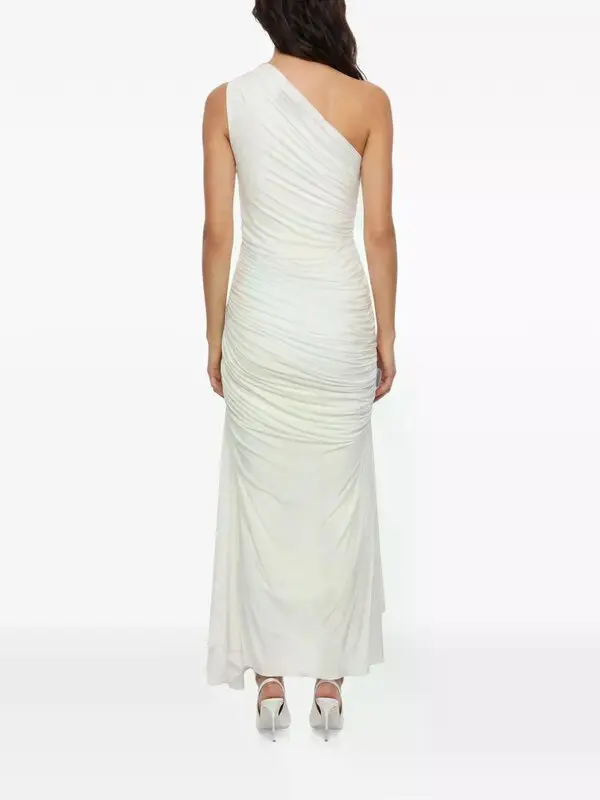 Alex Perry One-shoulder Ruched Jersey Dress