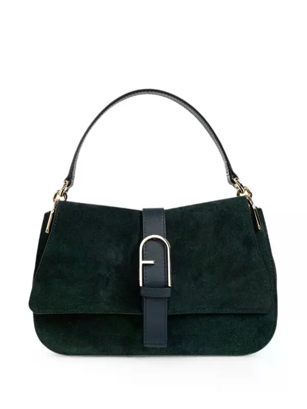 Furla Flow Suede Tote Bag - Green