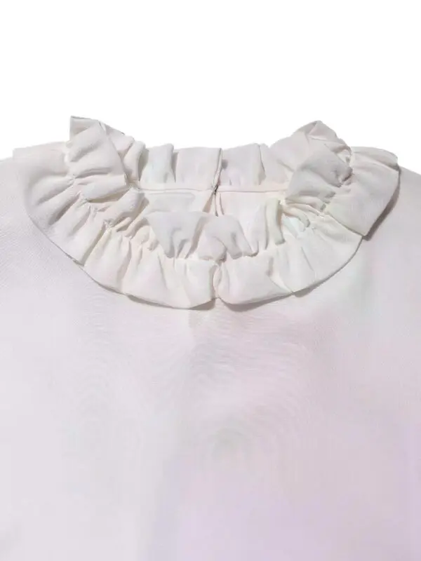 Dolce & Gabbana Ruffle-trim Silk Blouse