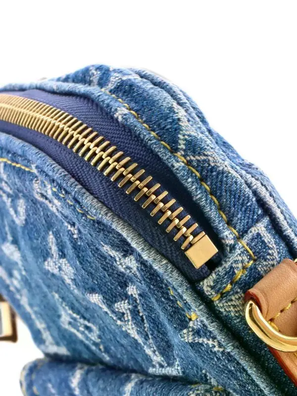 LOUIS VUITTON Fairfax Pochette Remix Monogram Denim Crossbody Bag - Blue
