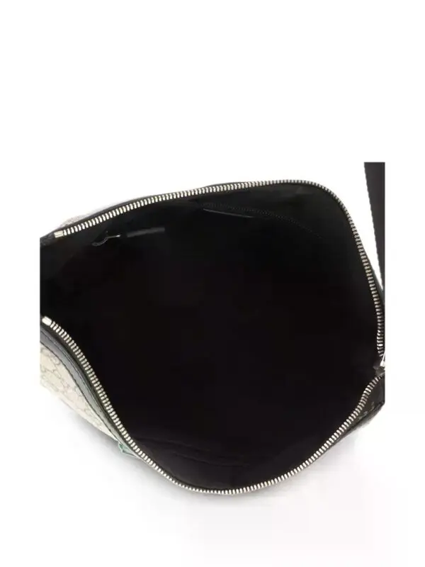 Gucci Web Messenger Bag Gg Coated Canvas Medium Crossbody Bag