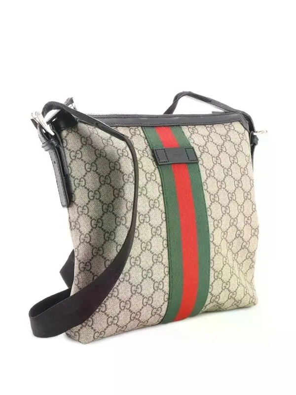 Gucci Gg Coated Canvas Messenger Bag