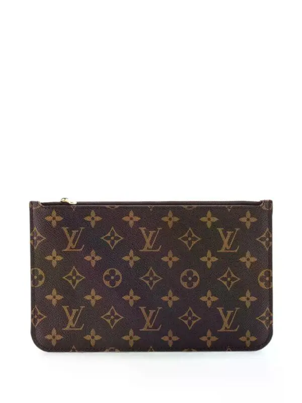 LOUIS VUITTON Neverfull Pochette Monogram Canvas Large Pouch