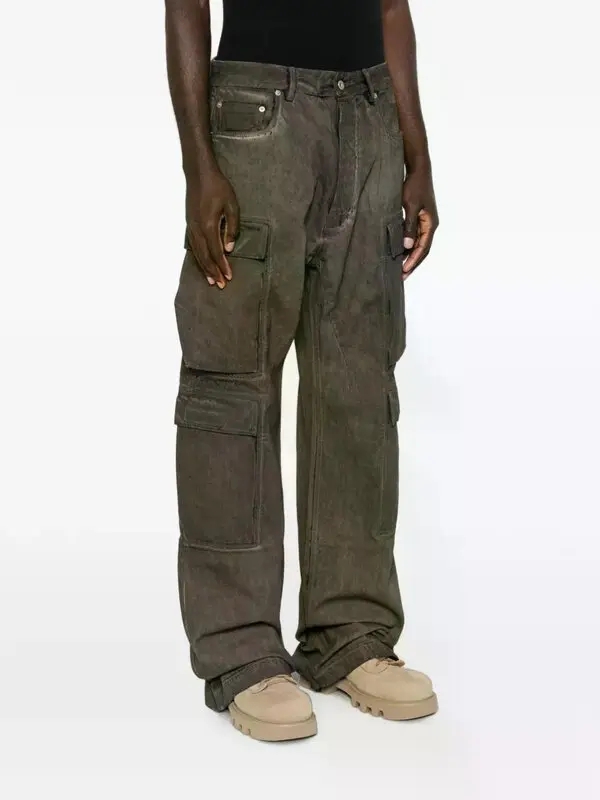 Rick Owens Belt-loop Faded-effect Jeans