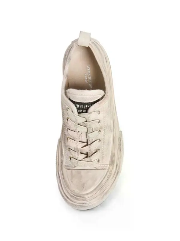 ANN DEMEULEMEESTER Distressed-finish Sneakers