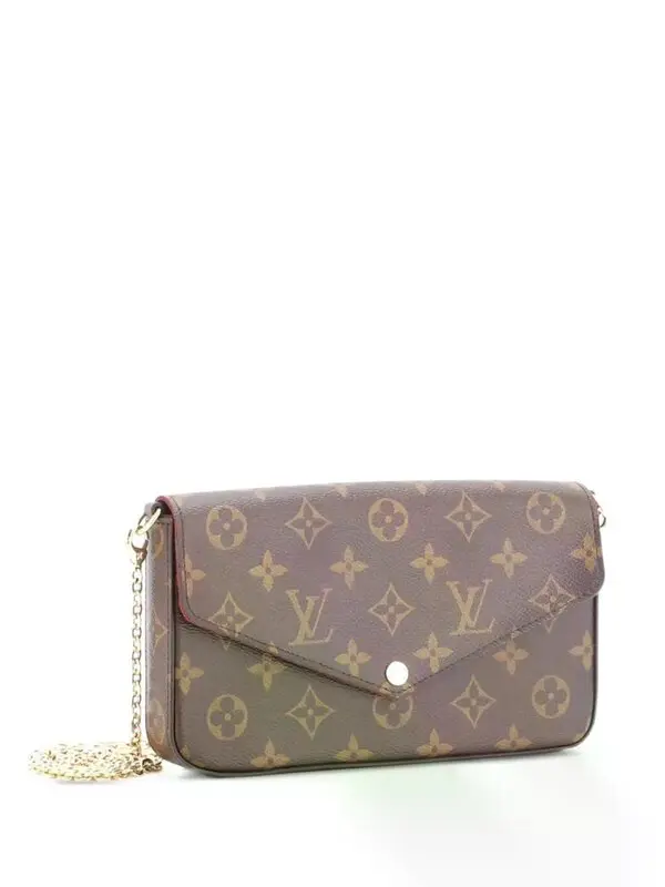 LOUIS VUITTON Monogram Canvas Felicie Pochette - Brown