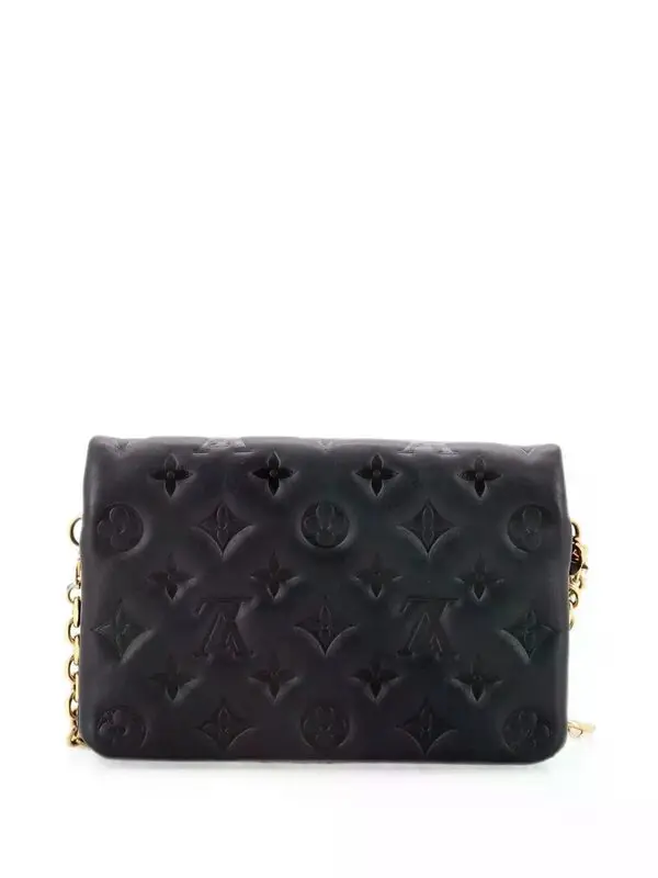 LOUIS VUITTON Coussin Pochette Monogram Embossed Lambskin Crossbody Bag