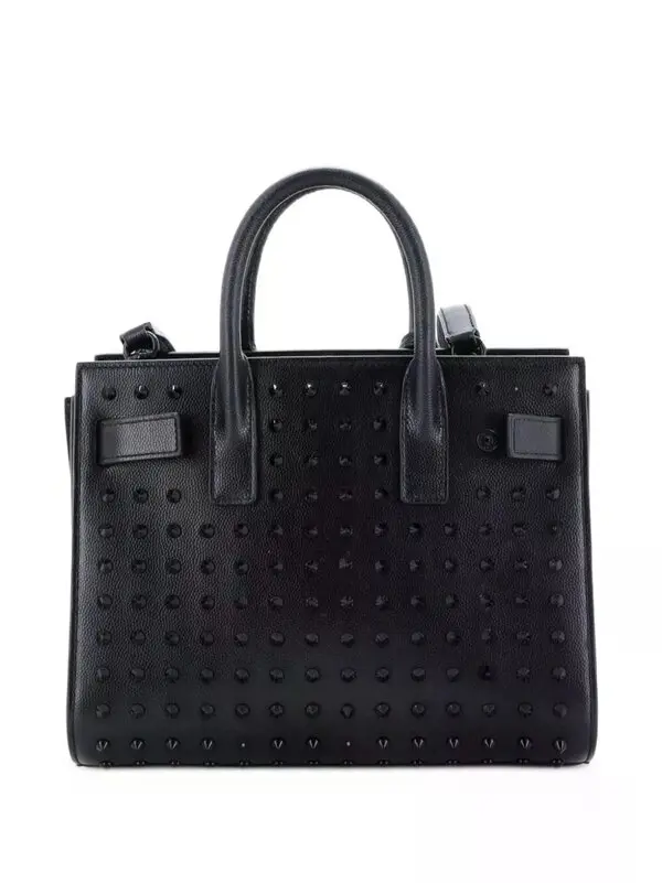 Saint Laurent Studded Leather Nano Tote Bag