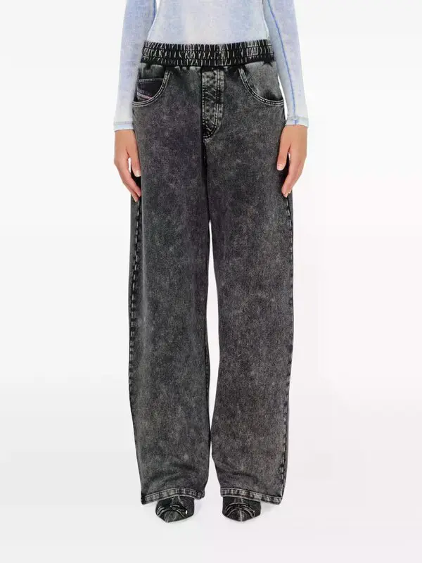 DIESEL® Sweatpants With Denim Effect