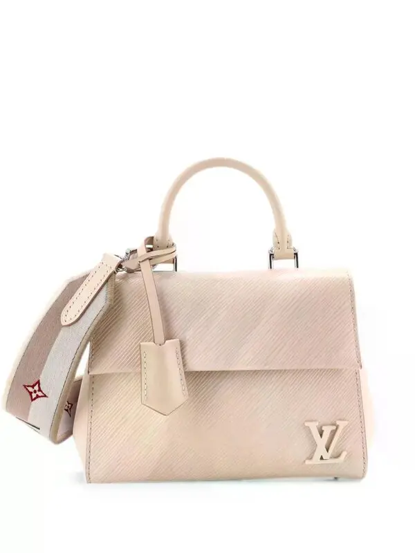 LOUIS VUITTON Cluny Top Handle Bag Epi Leather Mini Satchel - Neutrals