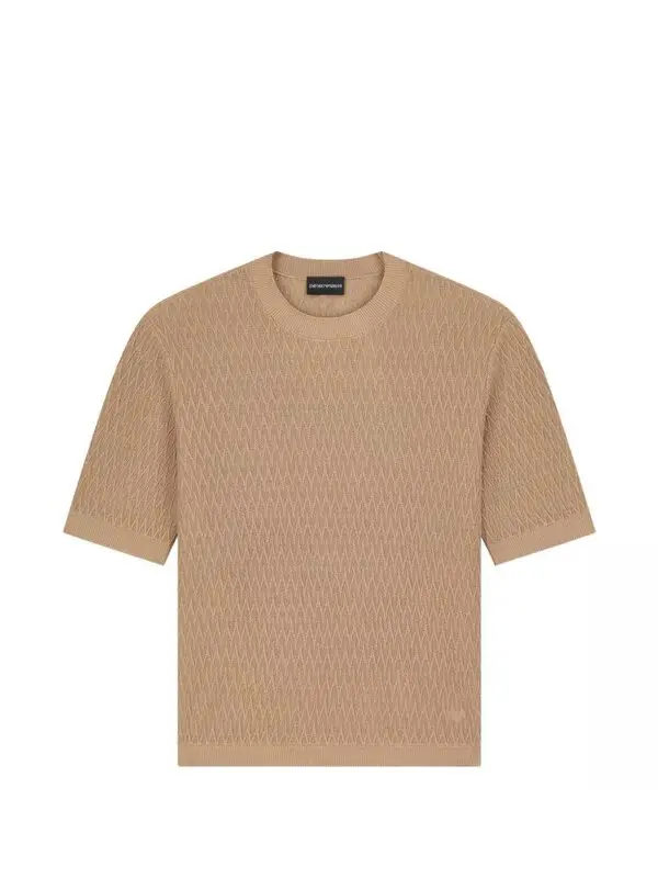 Emporio Armani Textured Short-sleeve Knit