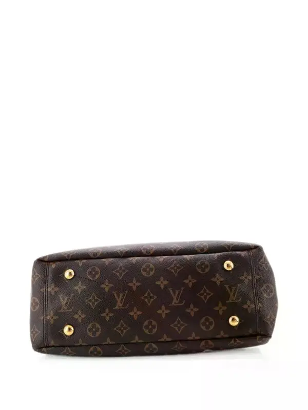 LOUIS VUITTON Monogram Canvas Pallas Tote Shoulder Bag - Purple