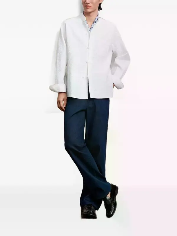 Shanghai Tang Tang Frog-fastening Shirt
