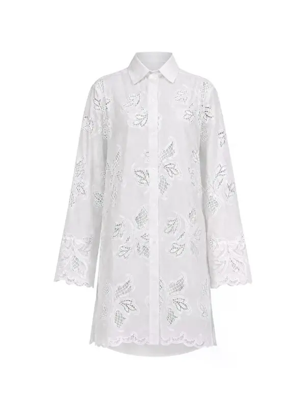 CISSA Broderie Anglaise Shirt Dress
