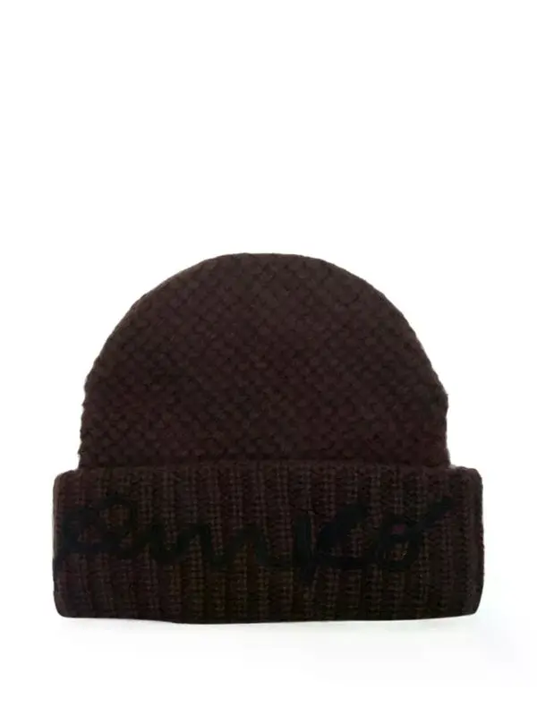 Pinko Logo Embroidered Beanie