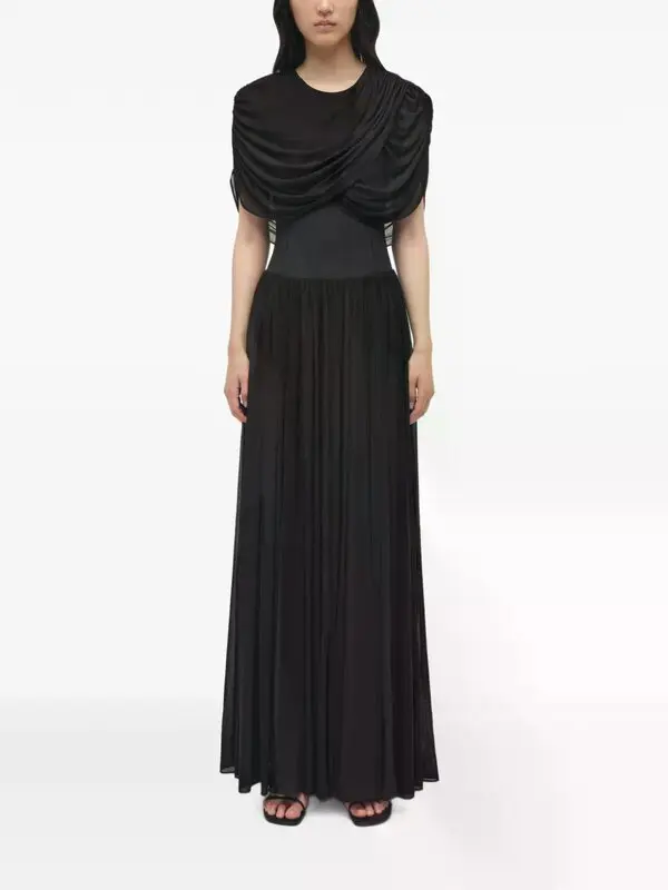 Simkhai Nancie Draped-jersey Maxi Gown
