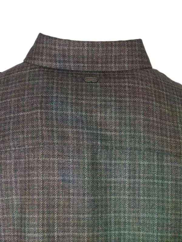 Agnona Check-pattern Wool-blend Shirt