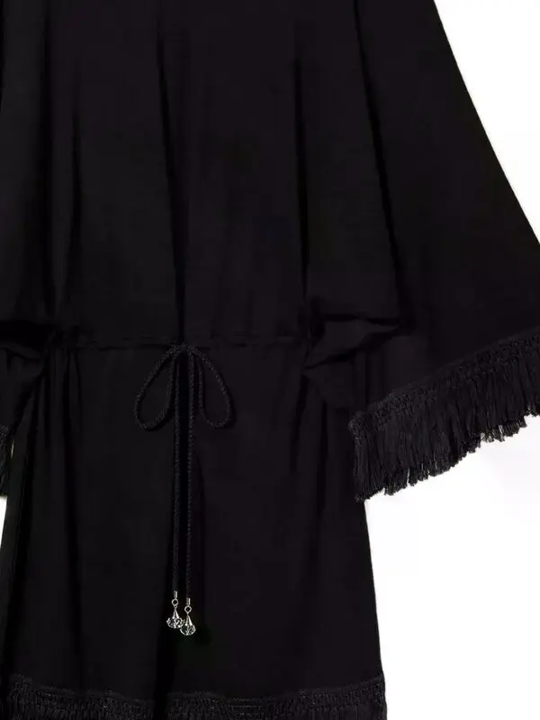 TWINSET Fringed Kaftan - Black