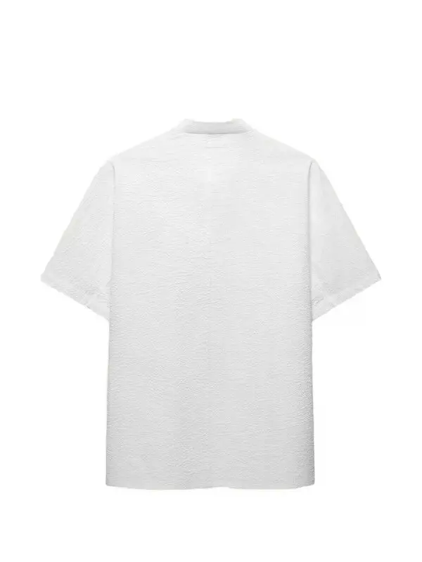 Shanghai Tang Seersucker Frog-fastening Shirt