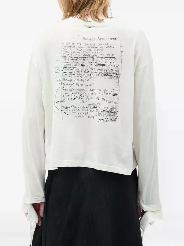 ANN DEMEULEMEESTER Teenage Apocalypse Graphic-print T-shirt