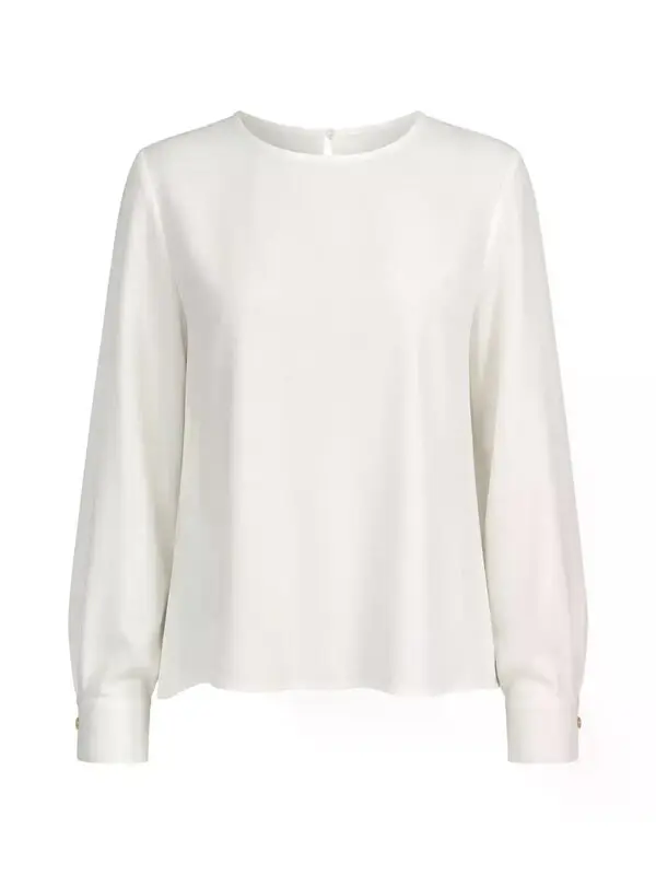 Dusan Button-cuff Slit-back Blouse