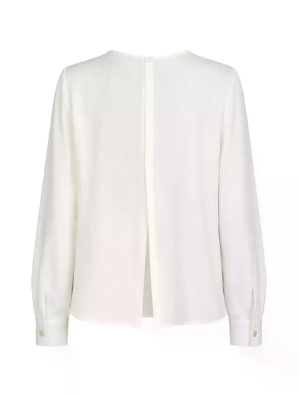 Dusan Button-cuff Slit-back Blouse