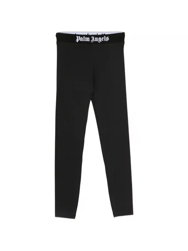 Palm Angels Logo-waistband Leggings