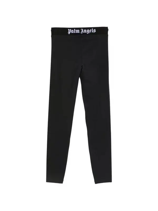 Palm Angels Logo-waistband Leggings
