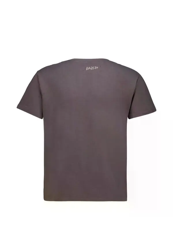 BAZISZT Fish-embroidered T-shirt