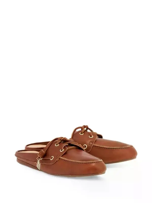 ANCIENT GREEK SANDALS Naveta Lace-up Ballet Flats