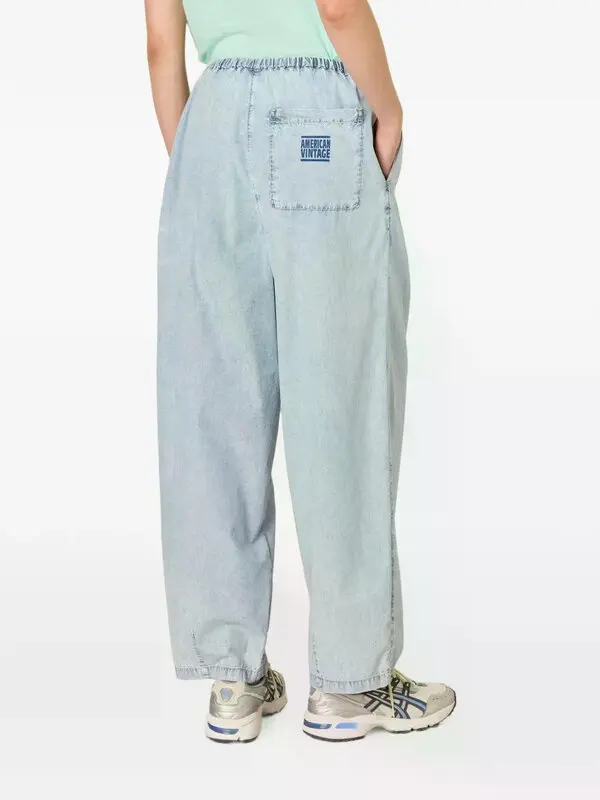 American Vintage Logo-print Elasticated Jeans