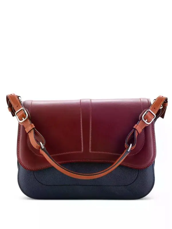 Hermès Harnass Epsom And Tadelakt Shoulder Bag - Blue