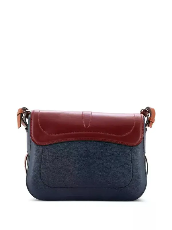 Hermès Harnass Epsom And Tadelakt Shoulder Bag - Blue