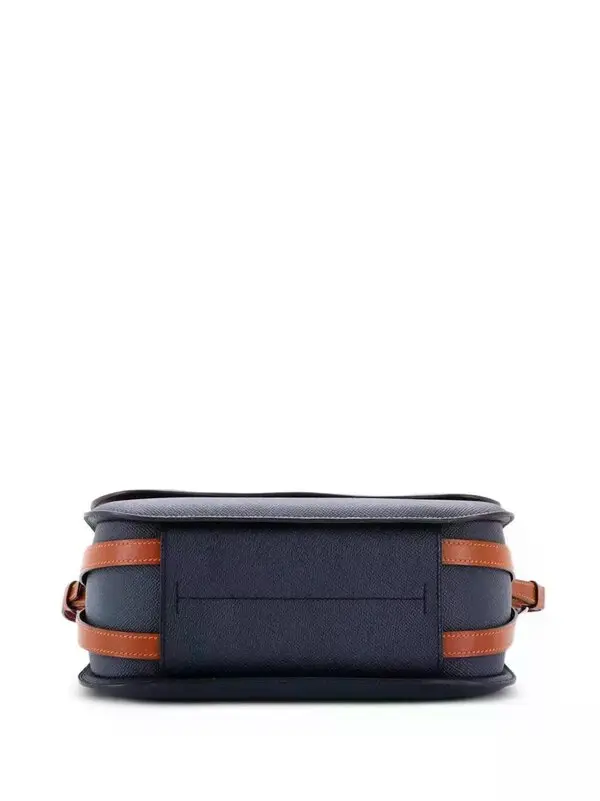 Hermès Harnass Epsom And Tadelakt Shoulder Bag - Blue