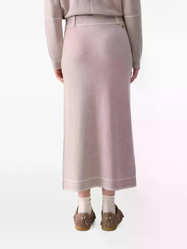 Liu Jo Midi Skirt In Silk Blend