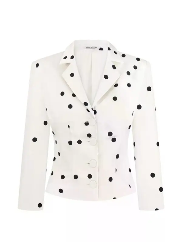 Anna October Giada Polka-dot Blazer