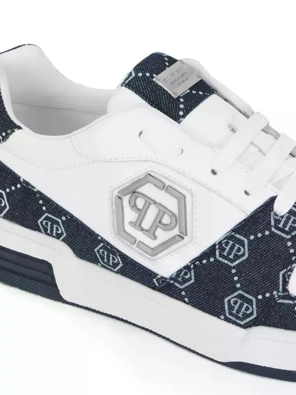 Philipp Plein Low-top Sneakers P-force Denim Monogram