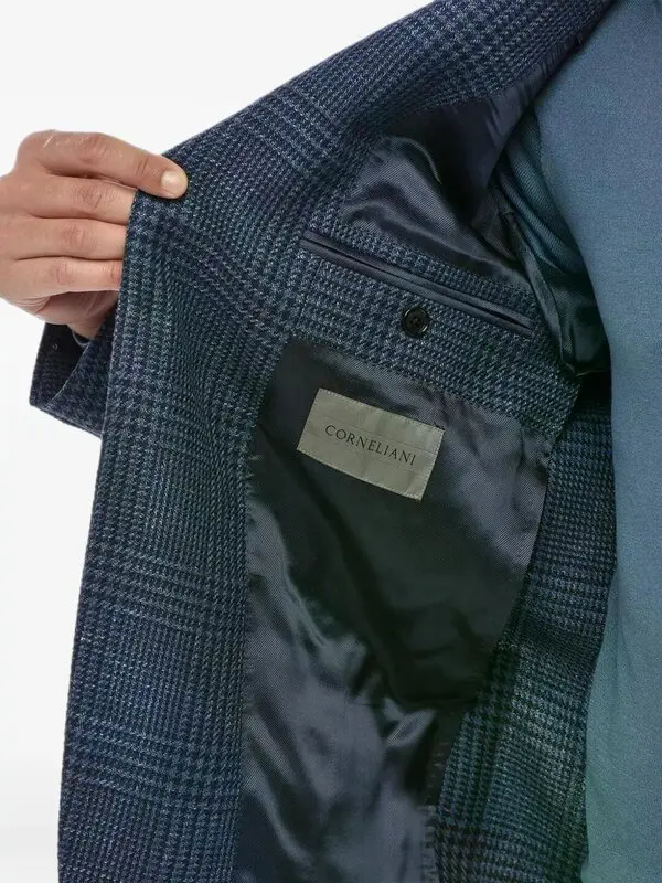 Corneliani Check-pattern Single-breasted Blazer
