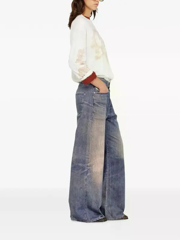 DIESEL® D-sire Relaxed Fit Low Waist Wide Leg Jeans
