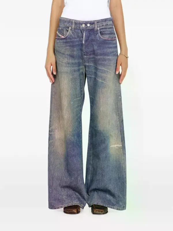 DIESEL® D-sire Relaxed Fit Low Waist Wide Leg Jeans